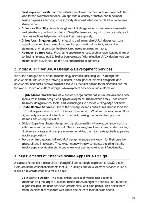 Boosting Mobile App Success With Uiux Design And Development Services In Indiapdf