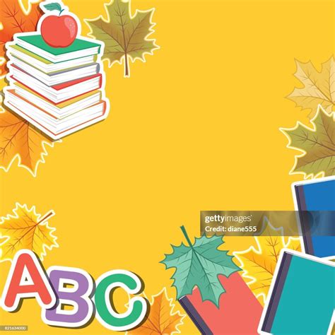 Fall School Page Border