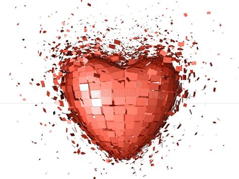 Exploding Heart Stock Illustrations 1126 Exploding Heart Stock