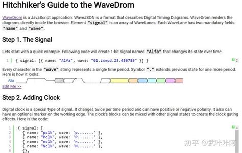 wavedrom的使用 知乎