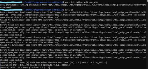 Oneapi Fpga Board Error Intel Community