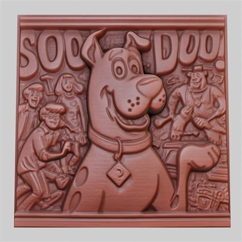 3d File Scooby Doo 3d Printer Relief Medallion Obj Stl 🖨️ ・3d Print