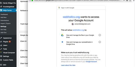 How To Integrate Google Spreadsheet With Ninja Forms WebHolics