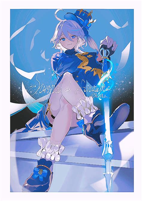 Furina Genshin Impact Drawn By Danam 2 Danbooru