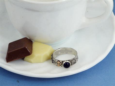 Silberring Herz Im Netz — Schmuckburg