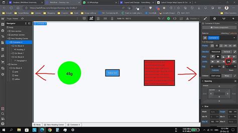 Why Space Between Option Of Flexbox Inside A Default Container Is Not Working Well Layout