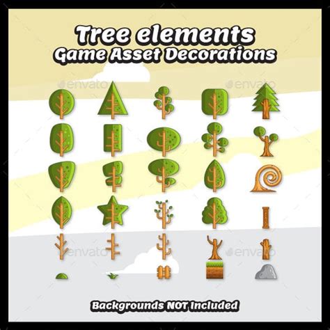 Tree Game Assets Graphicriver