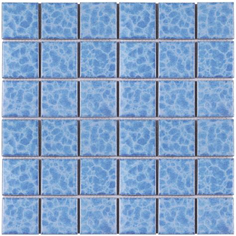 Foshan Factory Blossom Flower Pattern Blue Ceramic Tile