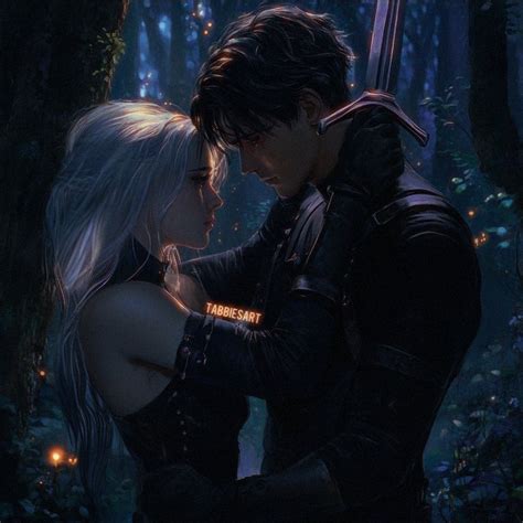 Kai And Paedyn — Powerless Casais Fantasia Ilustrações De Livros