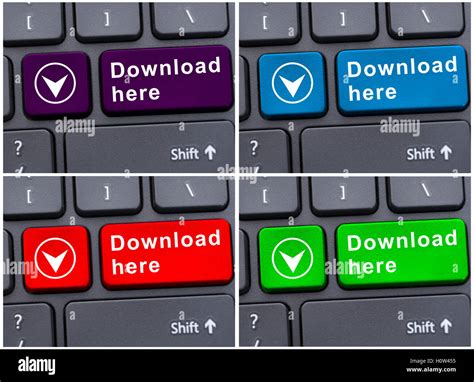 File Saving Location With Download Here Button With Arrow Sign Stock