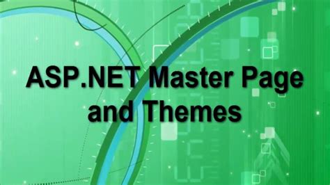 Creating Master Page And Themes In Asp Net In Hindi Youtube