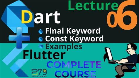 Dart Tutorial For Beginners In Hindi Lec06 Final And Const Youtube