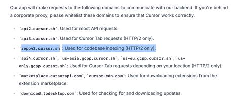flooding request send by cursor to repo42 cursor sh bug reports