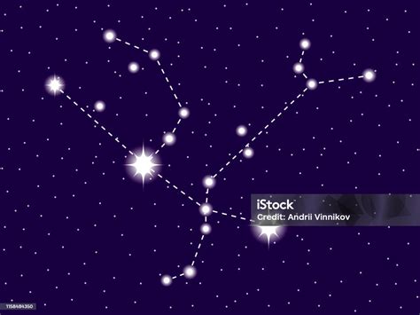 안드로메다 별자리 별이 빛나는 밤 하늘입니다 벡터 일러스트레이션 0명에 대한 스톡 벡터 아트 및 기타 이미지 0명 검은색