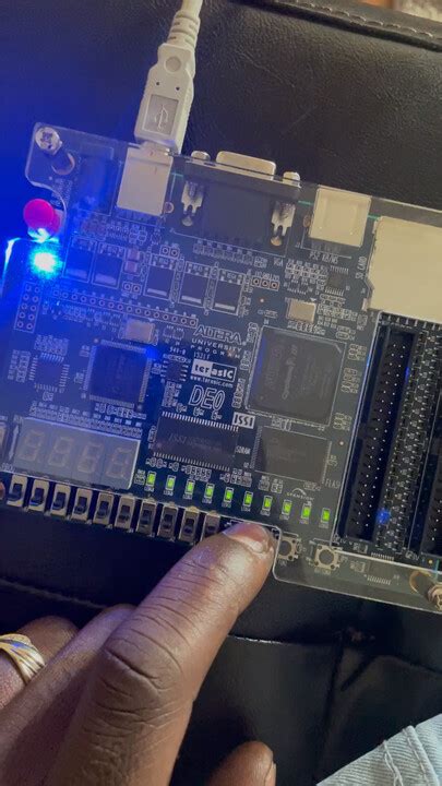 Kendall Wilson On Linkedin Using Intel Quartus Prime To Police Fpga De0 Board In This Lab I…