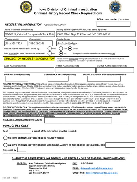 Fillable Online Iowa Division Of Criminal Investigation Criminal
