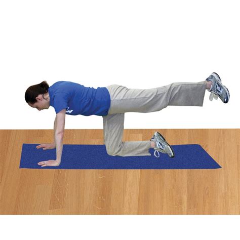 Cando Roll Up Exercise Mat Eco Friendly Per Yoga Mat Blue