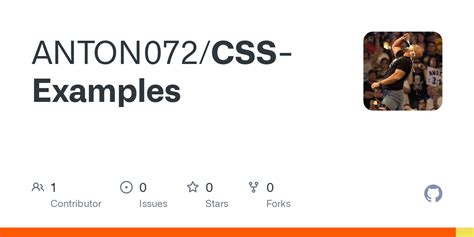 GitHub ANTON072 CSS Examples