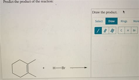 Solved Predict The Product Of The Reaction Draw The Chegg Com