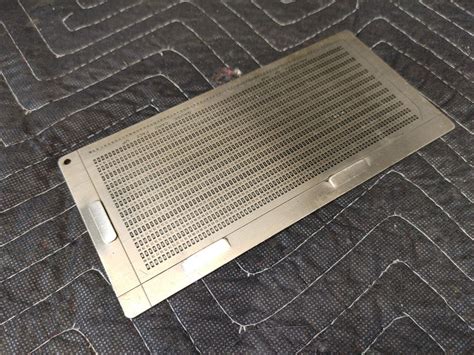 Vintage Ibm Computer Punch Card Registration Check Gauge Diagnostic Pl Ineedths