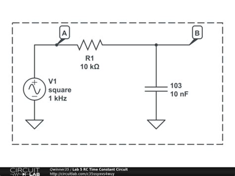 Lab 5 Rc Time Constant Circuit Circuitlab