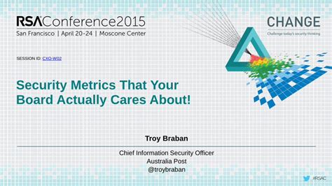 Pdf Security Metrics That Your Board Actually Cares About · Security