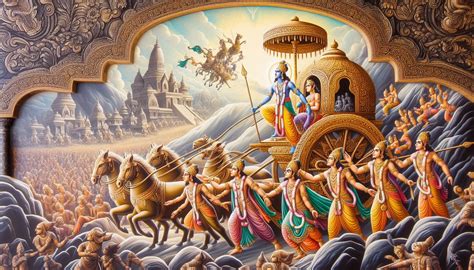 Mahabharata And Bhagavad Gita Sacred Texts Spiritual Wisdom And Iconic