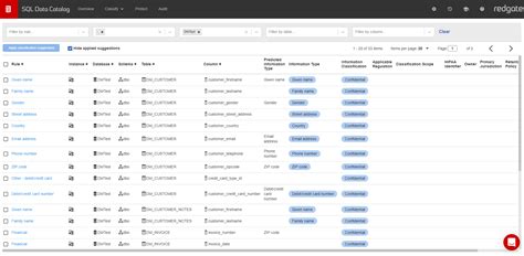 Classifying Your Data For Easier Masking Sql Data Catalog Product Documentation