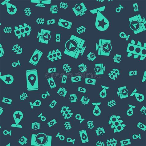 Set Monitor With Location Marker Map Pointer With Star City Map