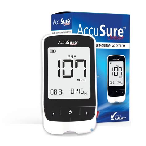 Accusure Sensor Blood Glucose Meter Accusure