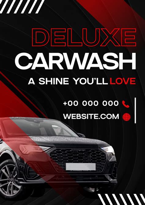 Premium Auto Detailing Service Poster Elevate Your Car Care With