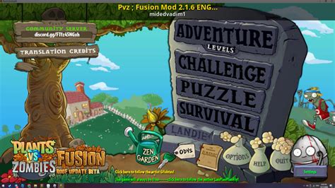 Pvz Fusion Mod 2 1 6 Eng Cheats Mod For Plants Vs Zombies Pvz Mods