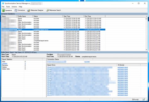 azure ad connect completed export errors permission issue evotec