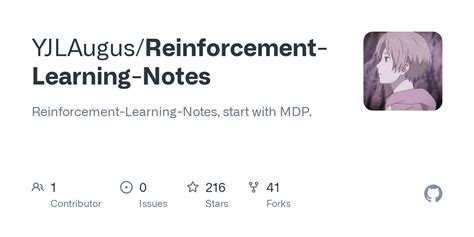 Github Yjlaugus Reinforcement Learning Notes Reinforcement Learning Notes Start With Mdp