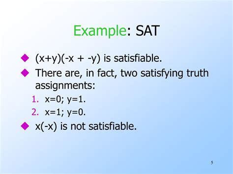 Ppt The Satisfiability Problem Powerpoint Presentation Free Download