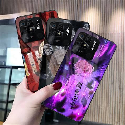 Jual Softcase Glass Kaca ANIME SF91 XIAOMI REDMI 10C Terbaru Casing Handphone Pelindung