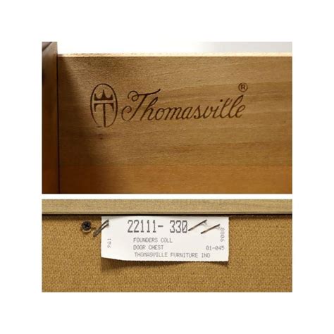 Thomasville Founders Collection Walnut Post Modern Gentlemans Chest