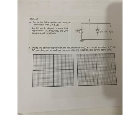 Solved PART A Set Up The Following Clamper Circuit On Chegg Com
