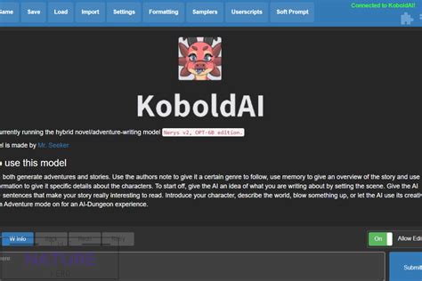 KoboldAI Pygmalion How To Use It The Nature Hero