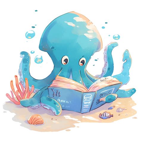 鱿鱼简笔画素材