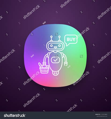 Online Customer Service Chatbot App Icon Stock Vector Royalty Free