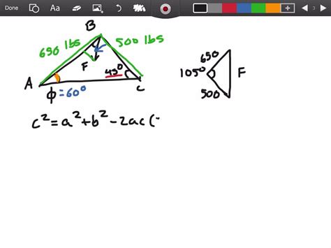 Force 𝐅 Acts On The Frame Such That Its Component Acting Along Member A