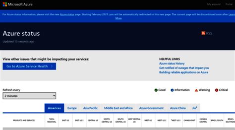 Status Azure Com Azure Status Status Azure