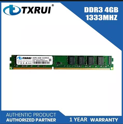 Ddr3 4gb Random Access Memory Ram 1333mhz Txrui Lazada Ph