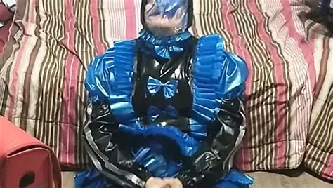 Pvc Inflatable Tail Brown Fox Sissy Maid Clear Hood Breathplay And Vibrator Shemale Porn Xhamster