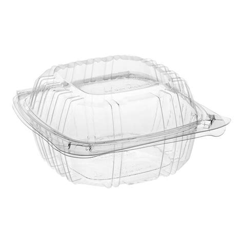 Choice 6 X 6 X 3 Clear Hinged Clamshell Container 500case