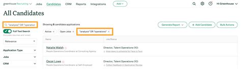 Search Candidates Using Boolean Queries Greenhouse Support