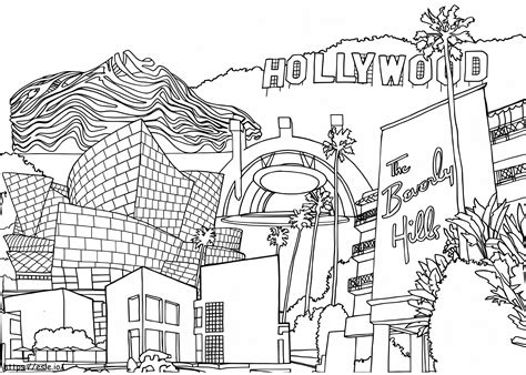 Beverly Hills Para Colorir