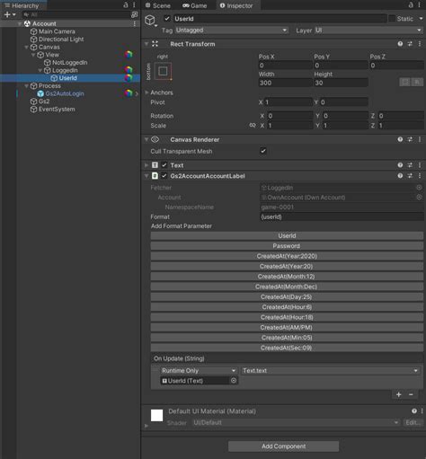 Accountgs2 Uikit For Unity のサンプル Game Server Services Docs