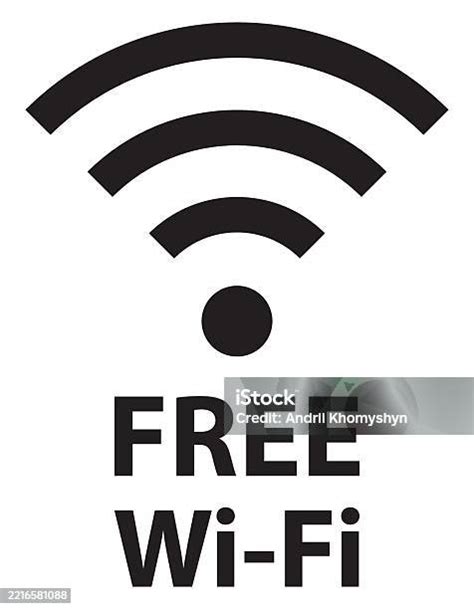무료 Wifi 아이콘입니다 무선 인터넷 액세스 기호입니다 연결성 디지털 통신 및 편의성을 나타냅니다 웹 인쇄물 광고 요구 사항에 적합합니다 개념에 대한 스톡 벡터 아트 및